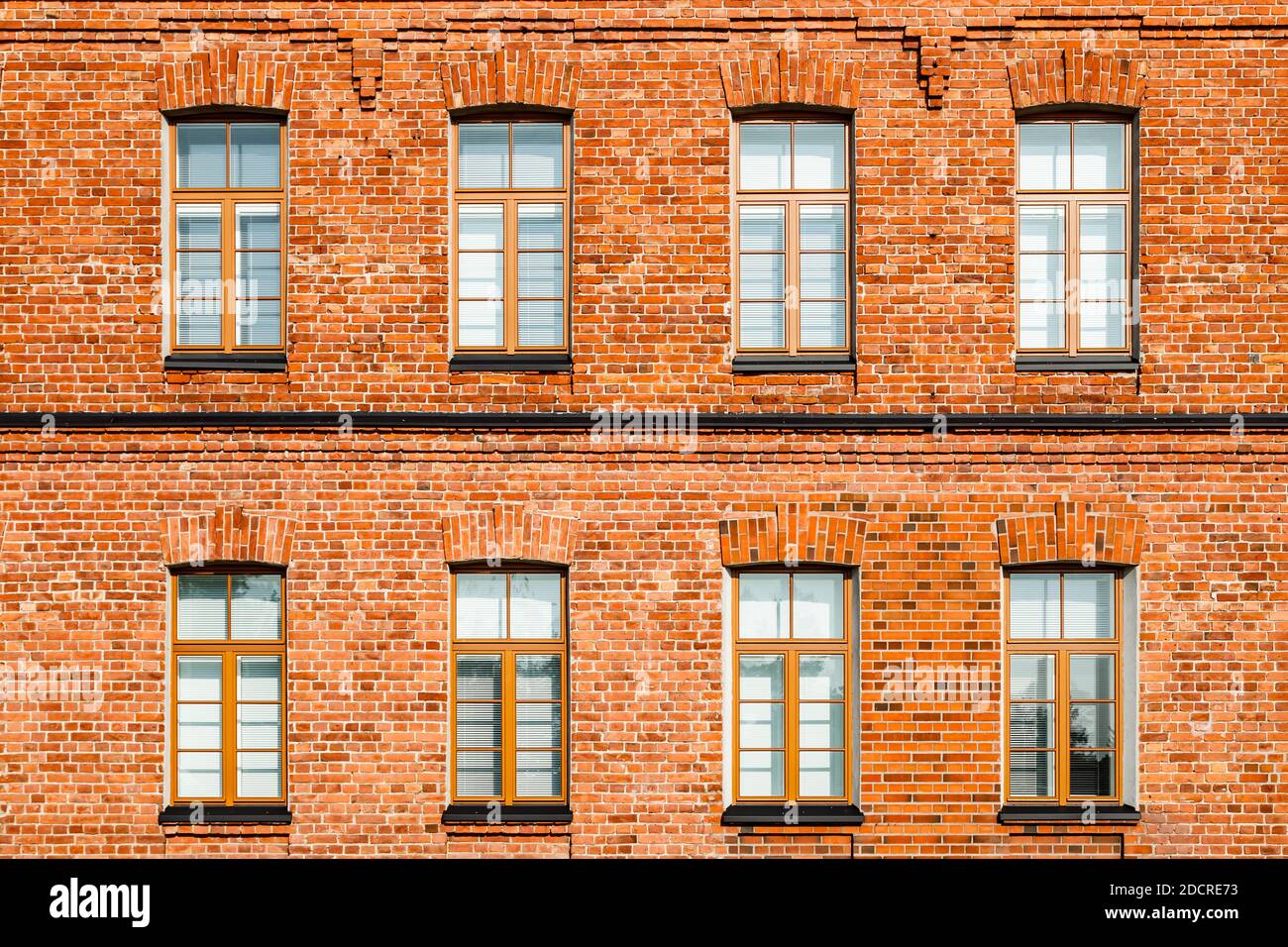 Beautiful vintage red brick building at sunny day Stock Photo - Alamy