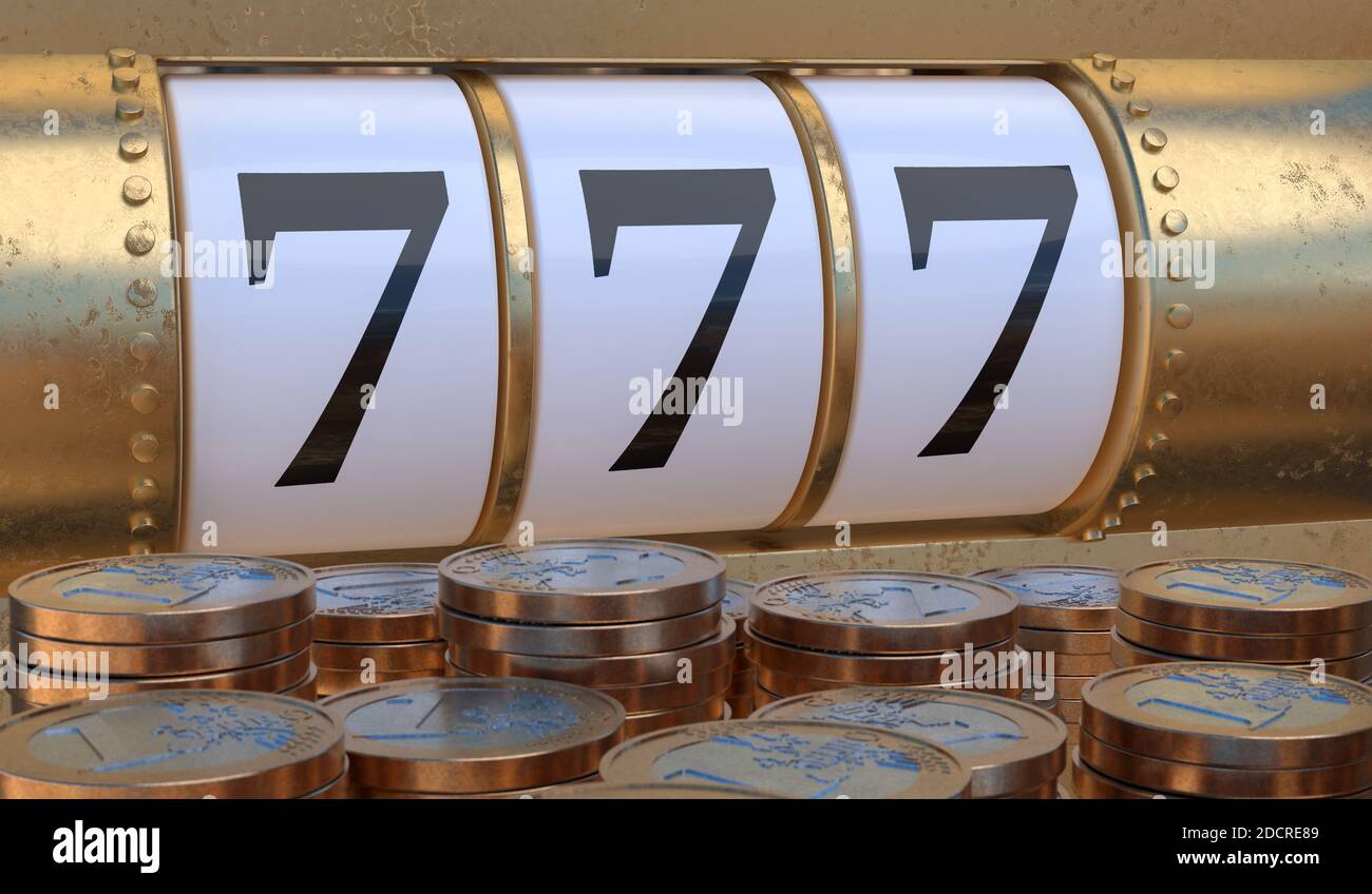 Coins in machine chance hi-res stock photography and images - Alamy