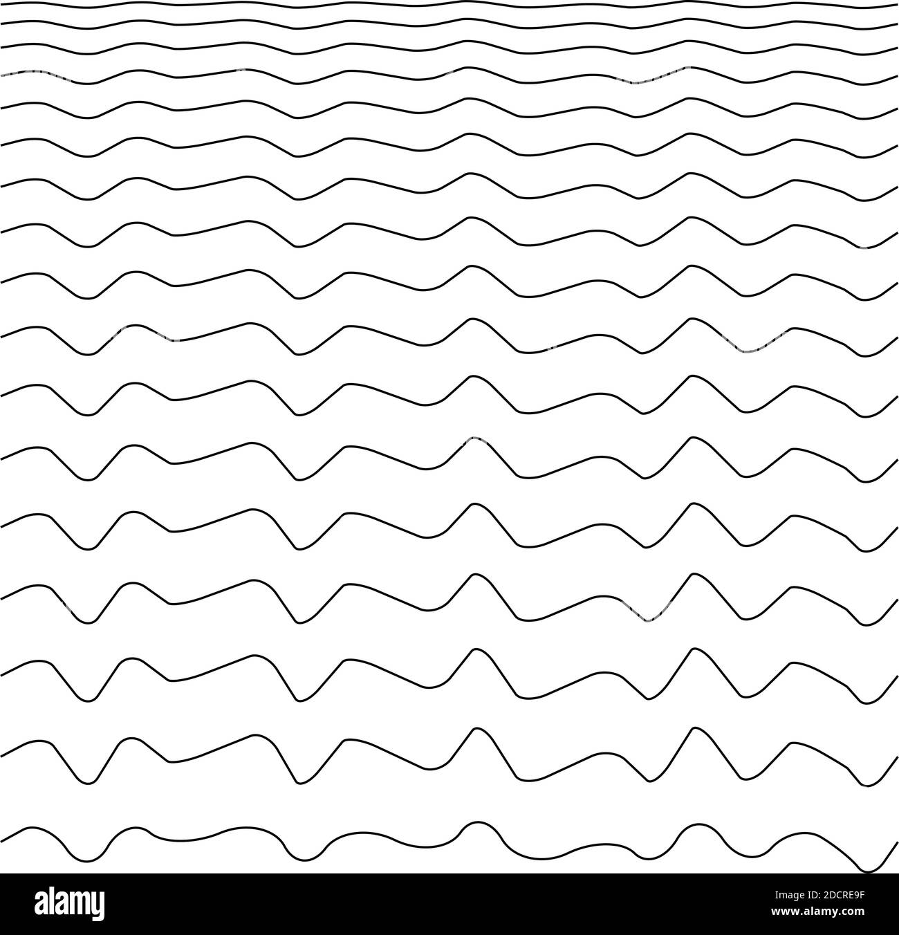 Wavy, waving, wave lines, stripes background vector design element ...