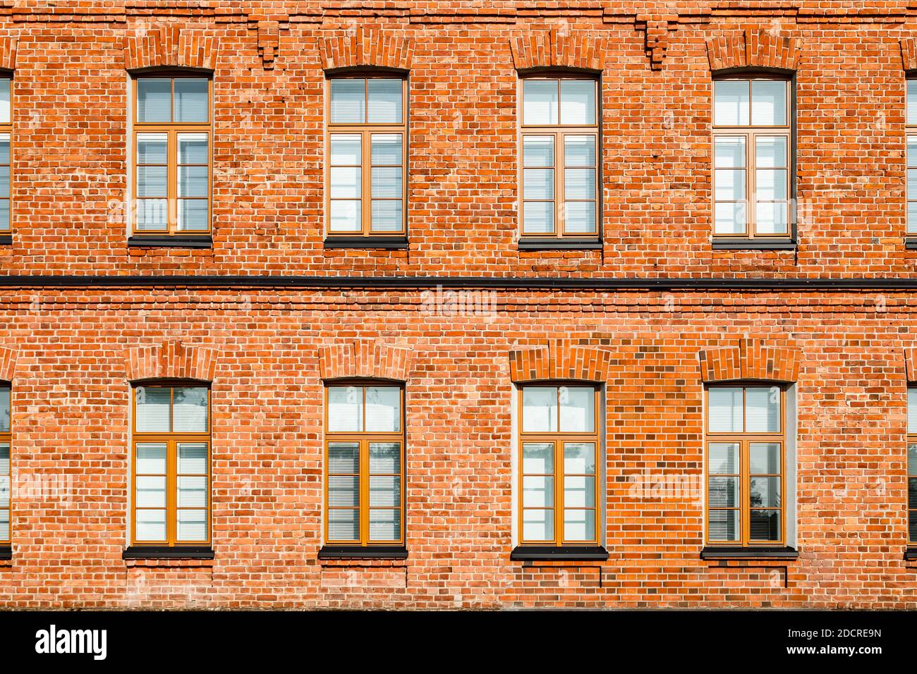 Beautiful vintage red brick building at sunny day Stock Photo - Alamy