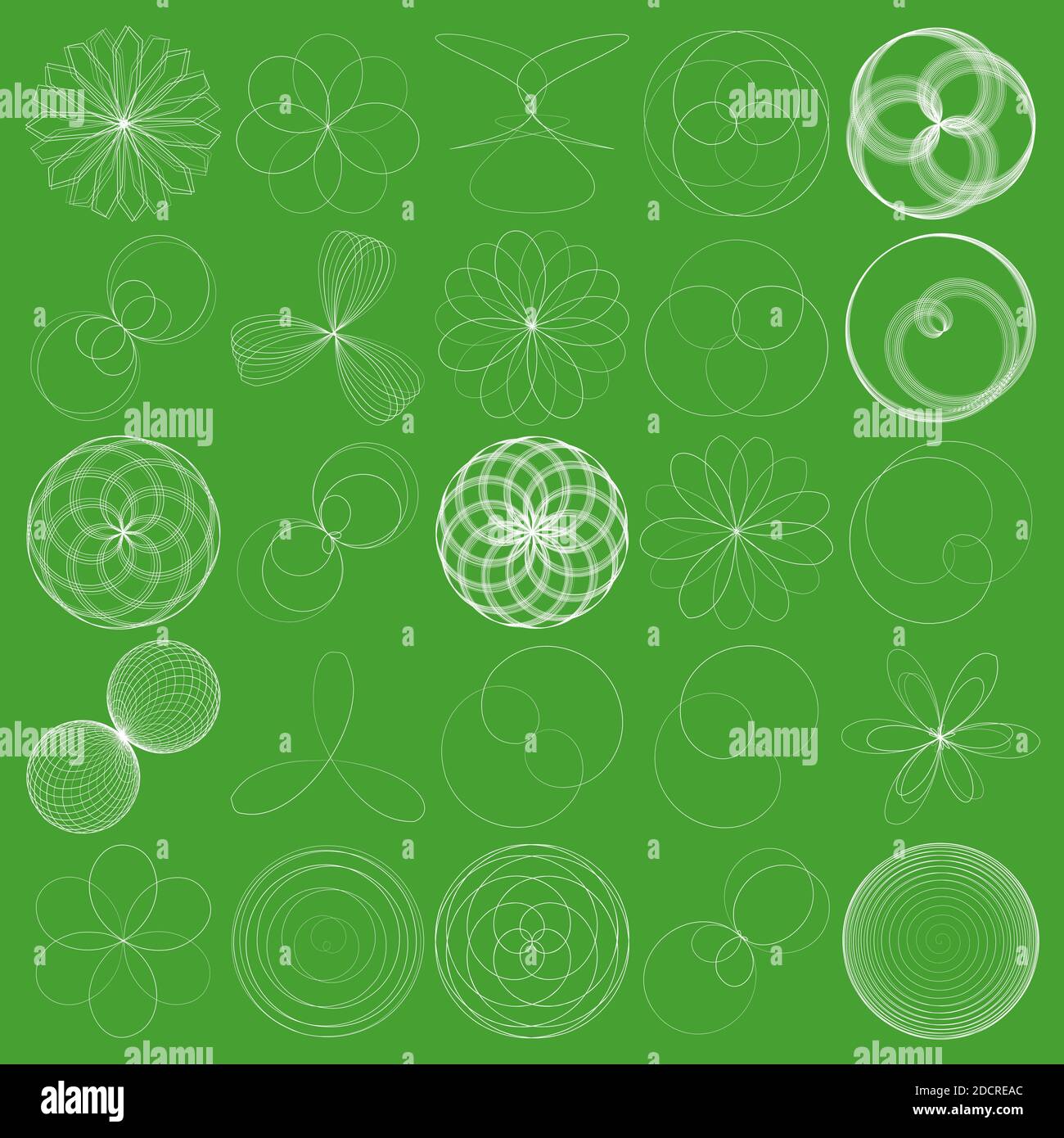 Volute, helix, spiral symbol, icon motif. Circular, radial line ...