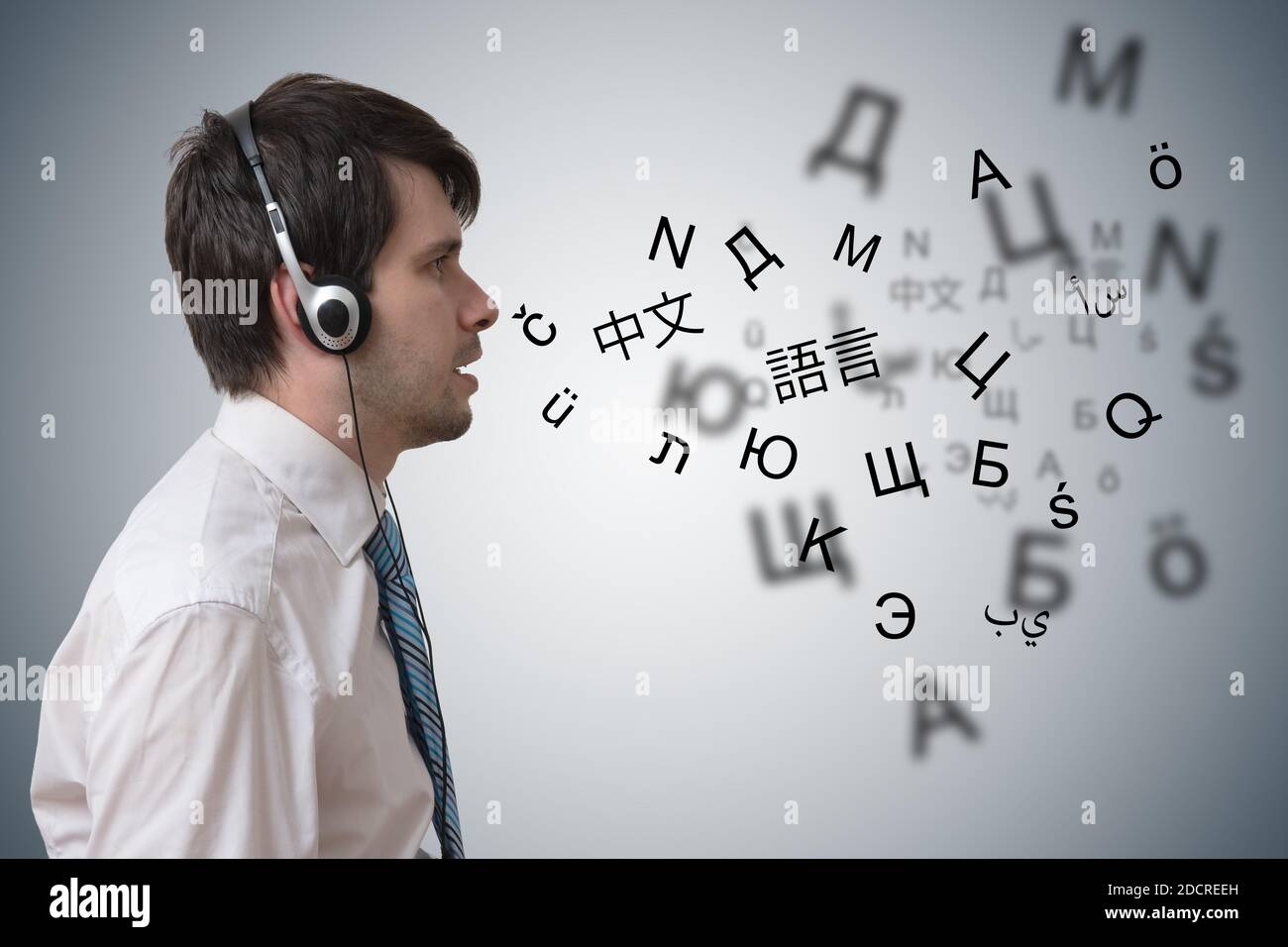 People speaking different languages hi-res stock photography and images ...