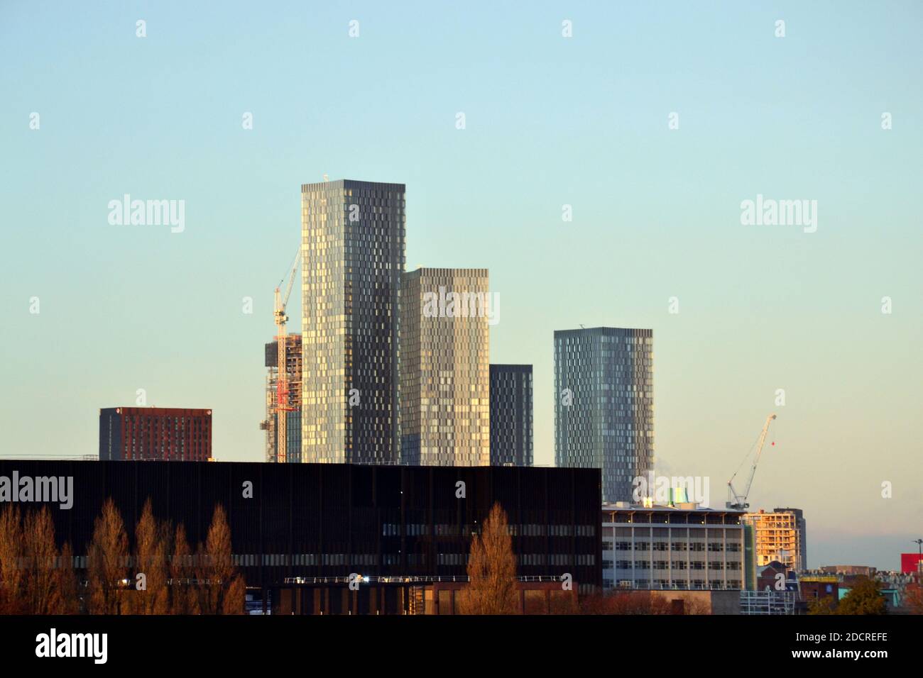 High rise buildings at Deansgate Square, a skyscraper development in ...