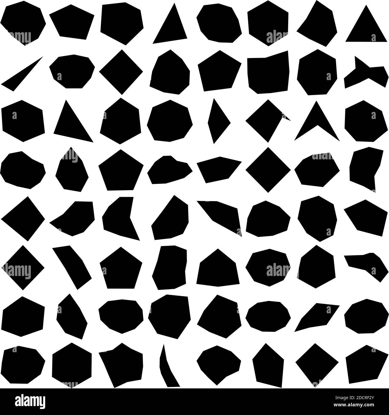 Edgy, geometric stone, pebble shapes.Simple, basic angular, angled ...