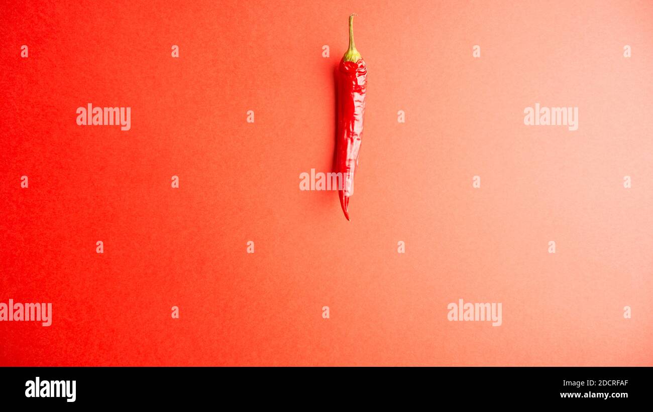 Red hot chili pepper healthy food. Top view Stock Photo - Alamy