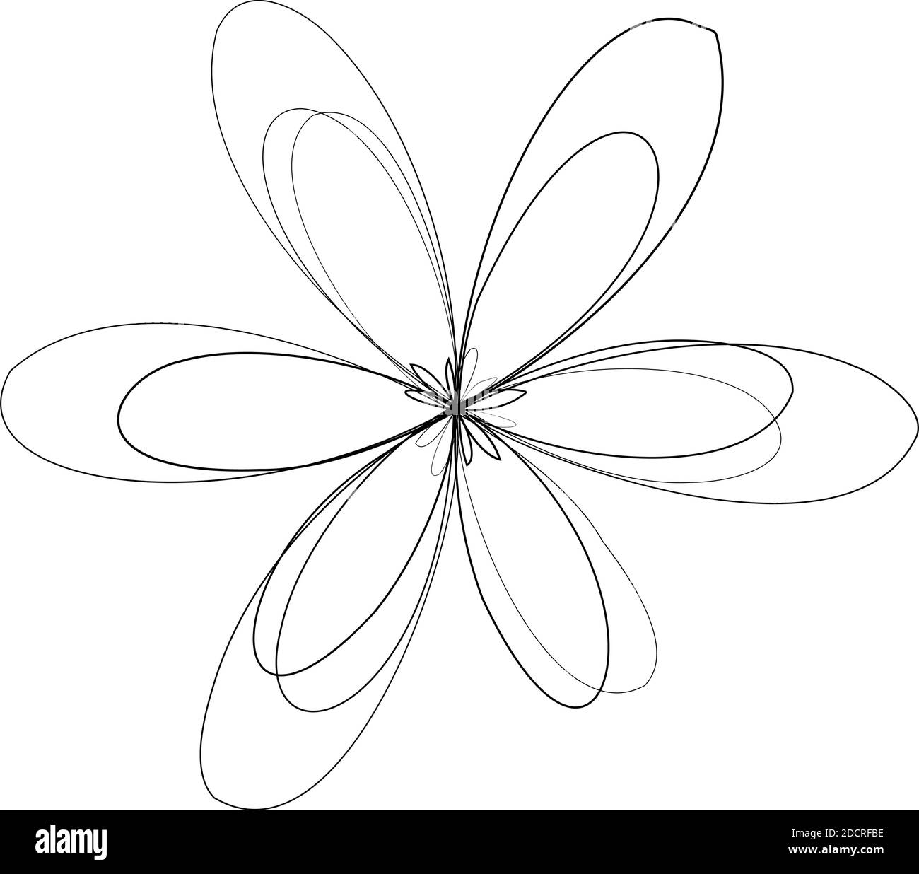 Volute, helix, spiral symbol, icon motif. Circular, radial line ...