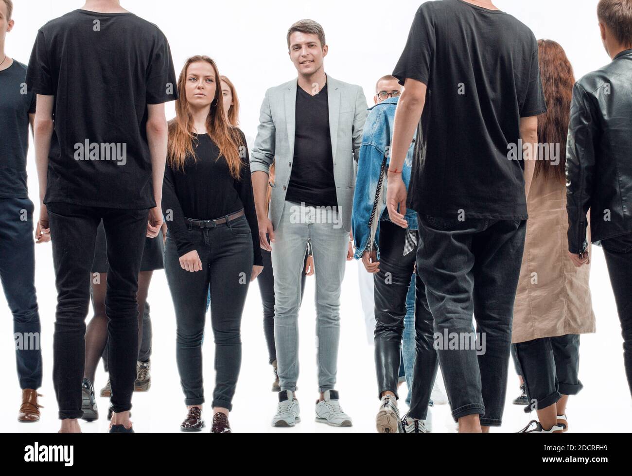 Stepping towards each other hi-res stock photography and images - Alamy