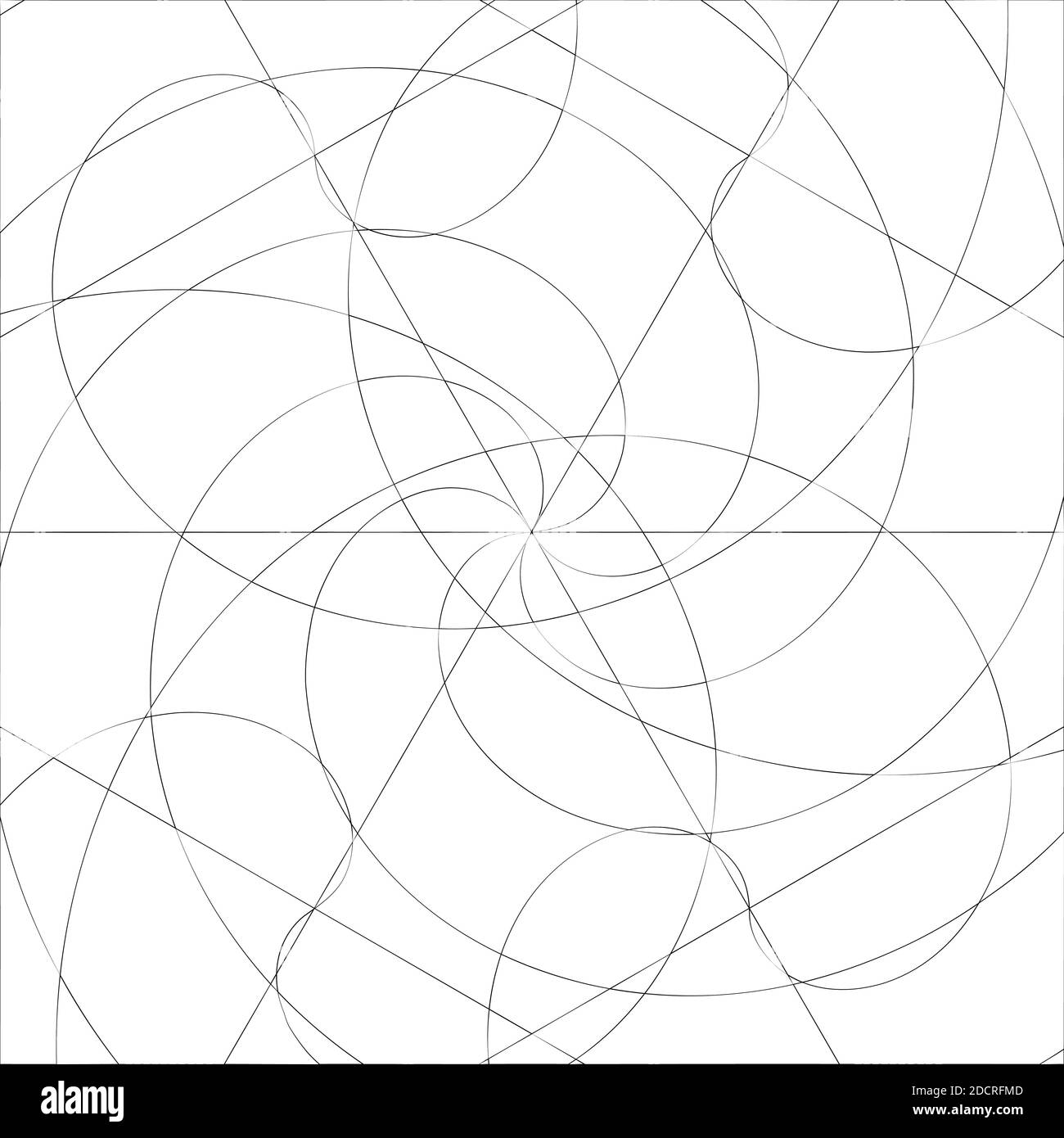 Squiggly random sketch, sketchy random lines. Tangled lines. Knot design element. Wiggly, curvy ...