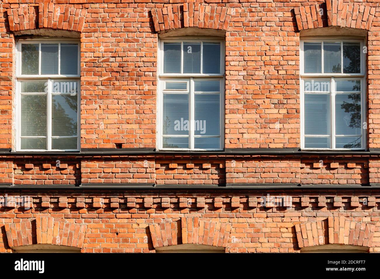 Beautiful vintage red brick building at sunny day Stock Photo - Alamy