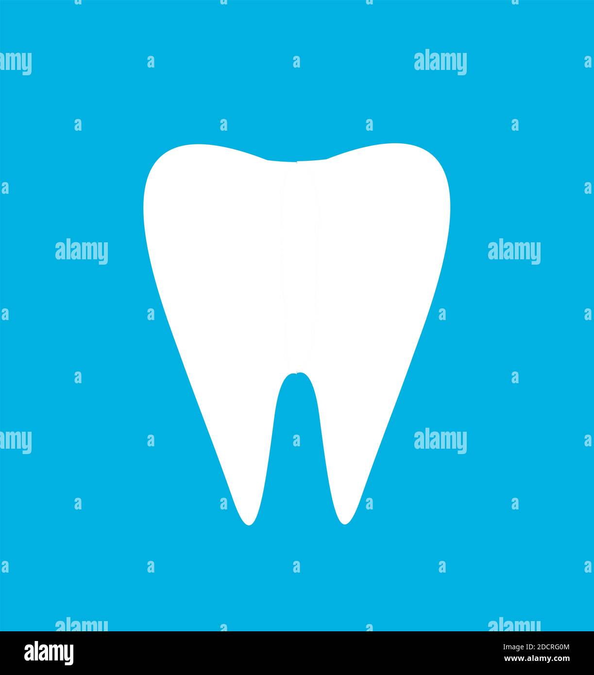 Vector illustration of white tooth Stock Vector Image & Art - Alamy