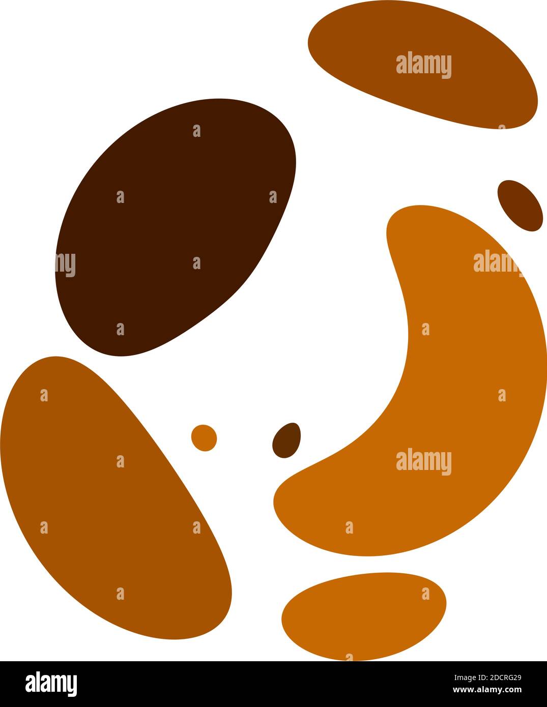 Smudged, smeared circular stain spot. Ink blot, blotch. Speckle, splat ...