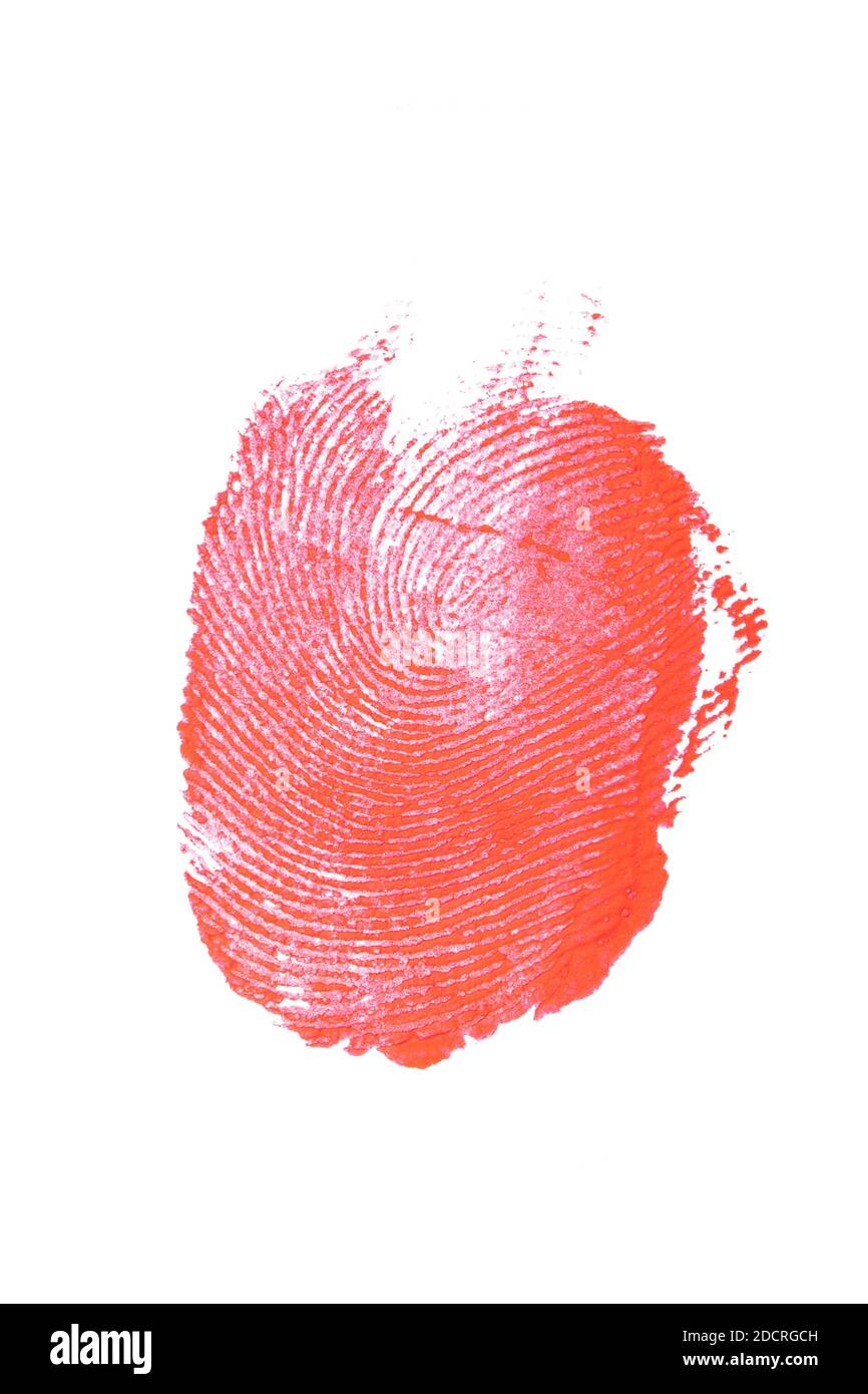 Bloody thumbprint isolated hi-res stock photography and images - Alamy