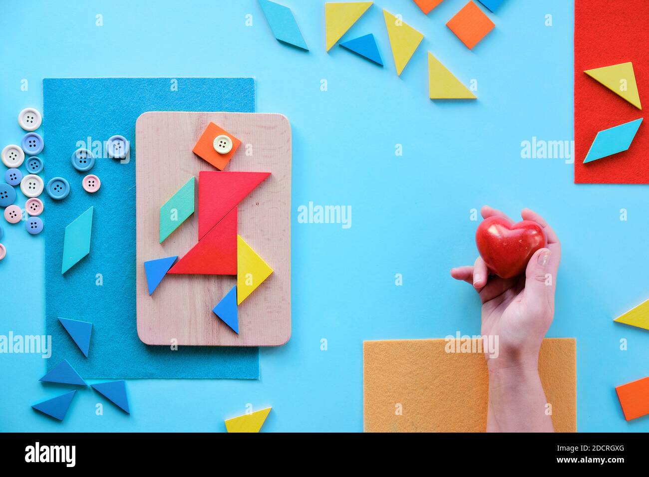 Creative design for Autism World day, April 2. Panoramic awareness ...