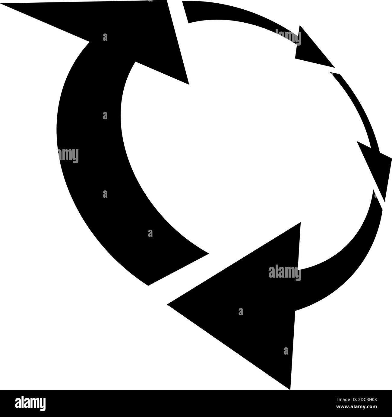 Circular, circle arrow CCW, CW series – Stock illustration, Clip art ...