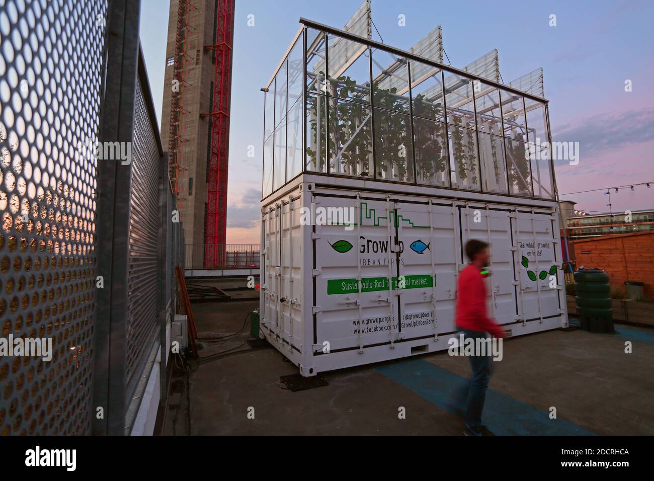 GREAT BRITAIN /London / Urban farm box made out of an shipping ...