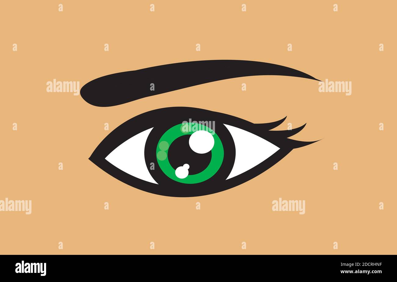Green eye Stock Vector Images - Alamy