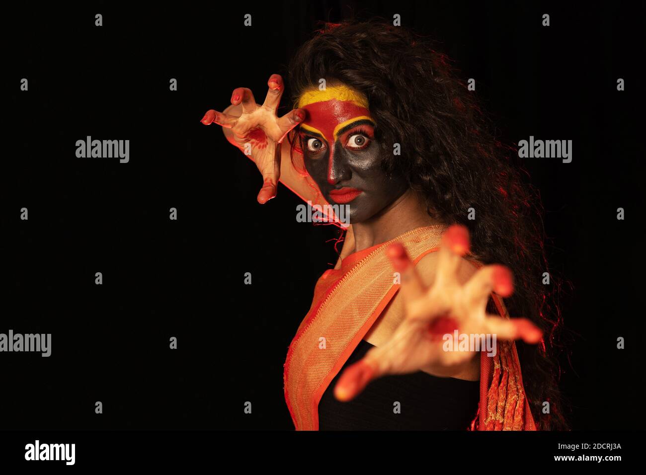Dressed as goddess kali hi-res stock photography and images - Alamy