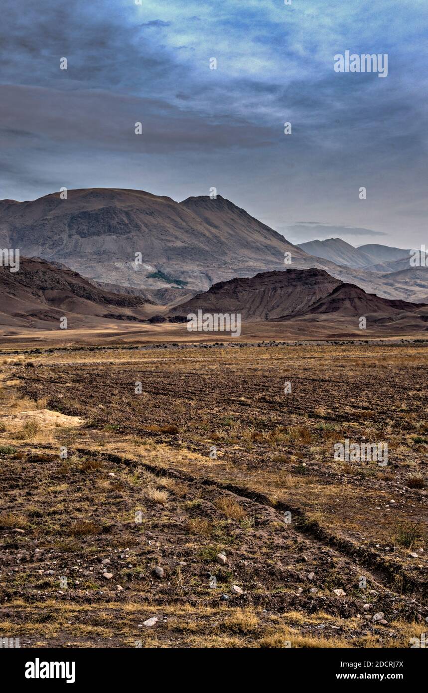 On the road from Tabriz to Aras valley, East Azerbaijan, Iran Stock ...