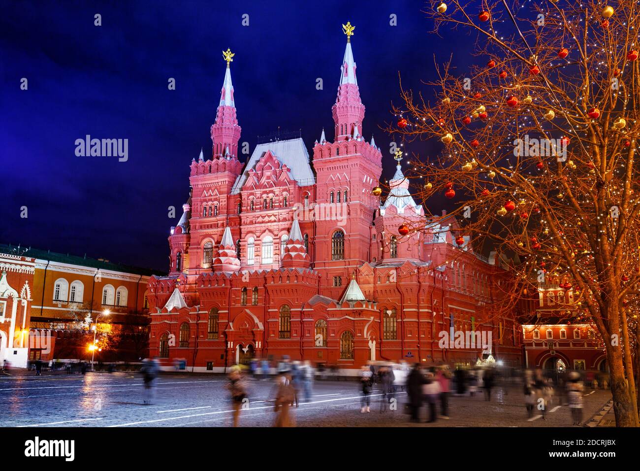 Moscow russian christmas street hi-res stock photography and images - Alamy