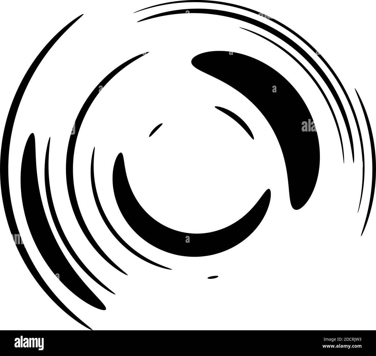 Smudged, smeared circular stain spot. Ink blot, blotch. Speckle, splat ...