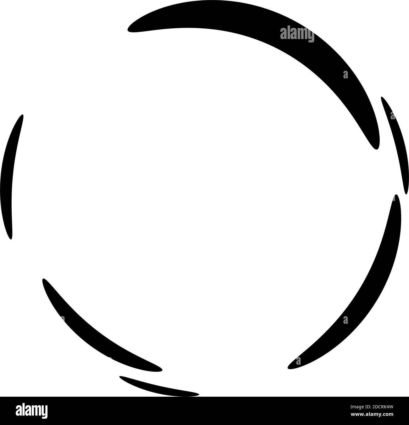 Smudged, smeared circular stain spot. Ink blot, blotch. Speckle, splat ...