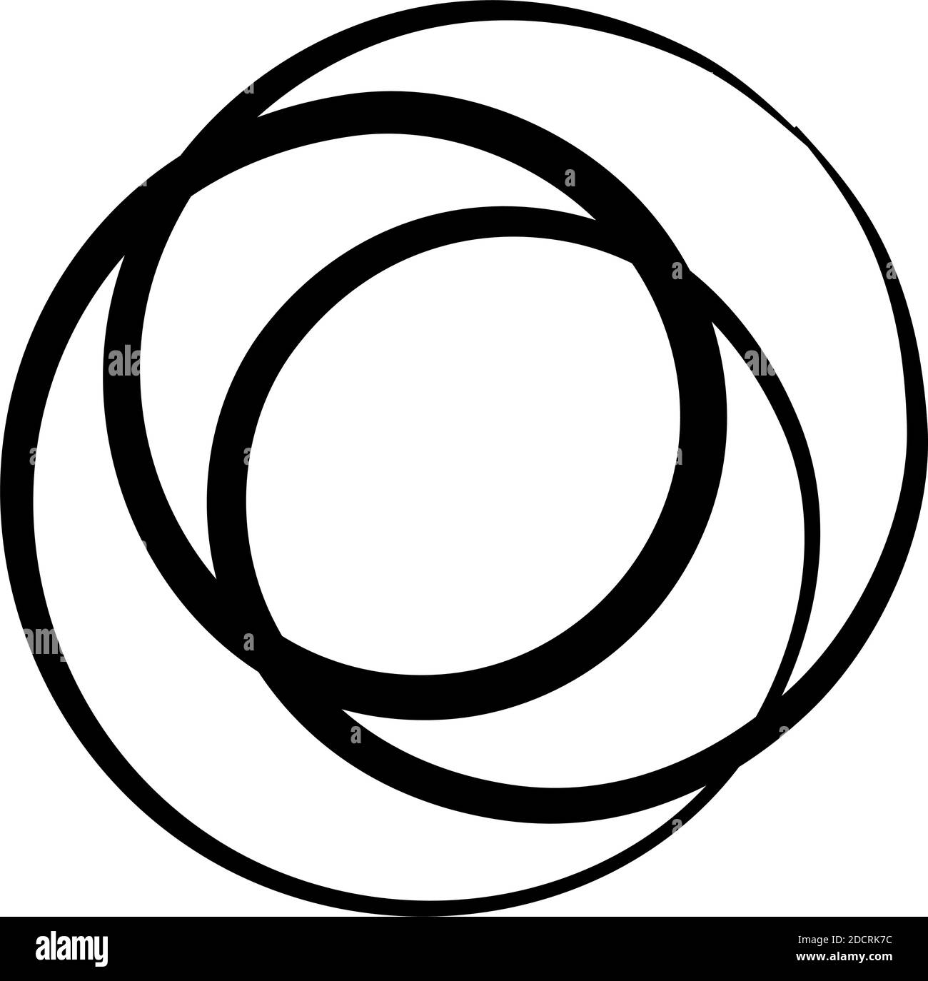 Curlicue, Loop shapes, elements vector illustration — Stock vector ...