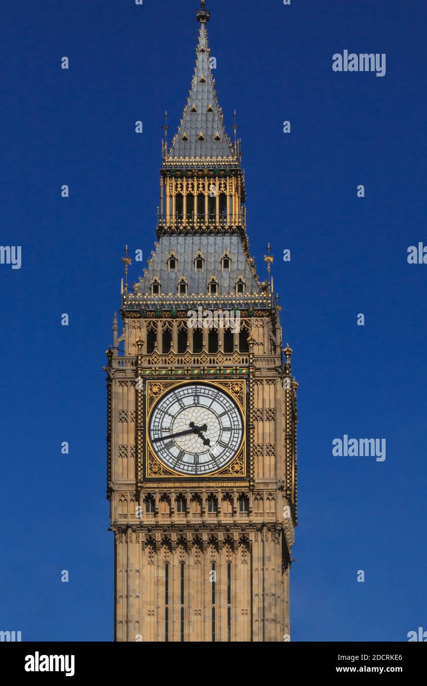 Big Ben, the Elizabeth tower bell tower with iconic clock, Houses of ...