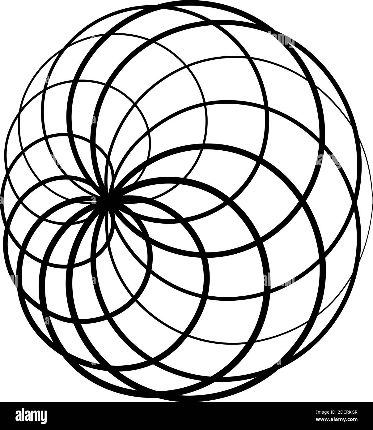 Curlicue, Loop shapes, elements vector illustration — Stock vector ...