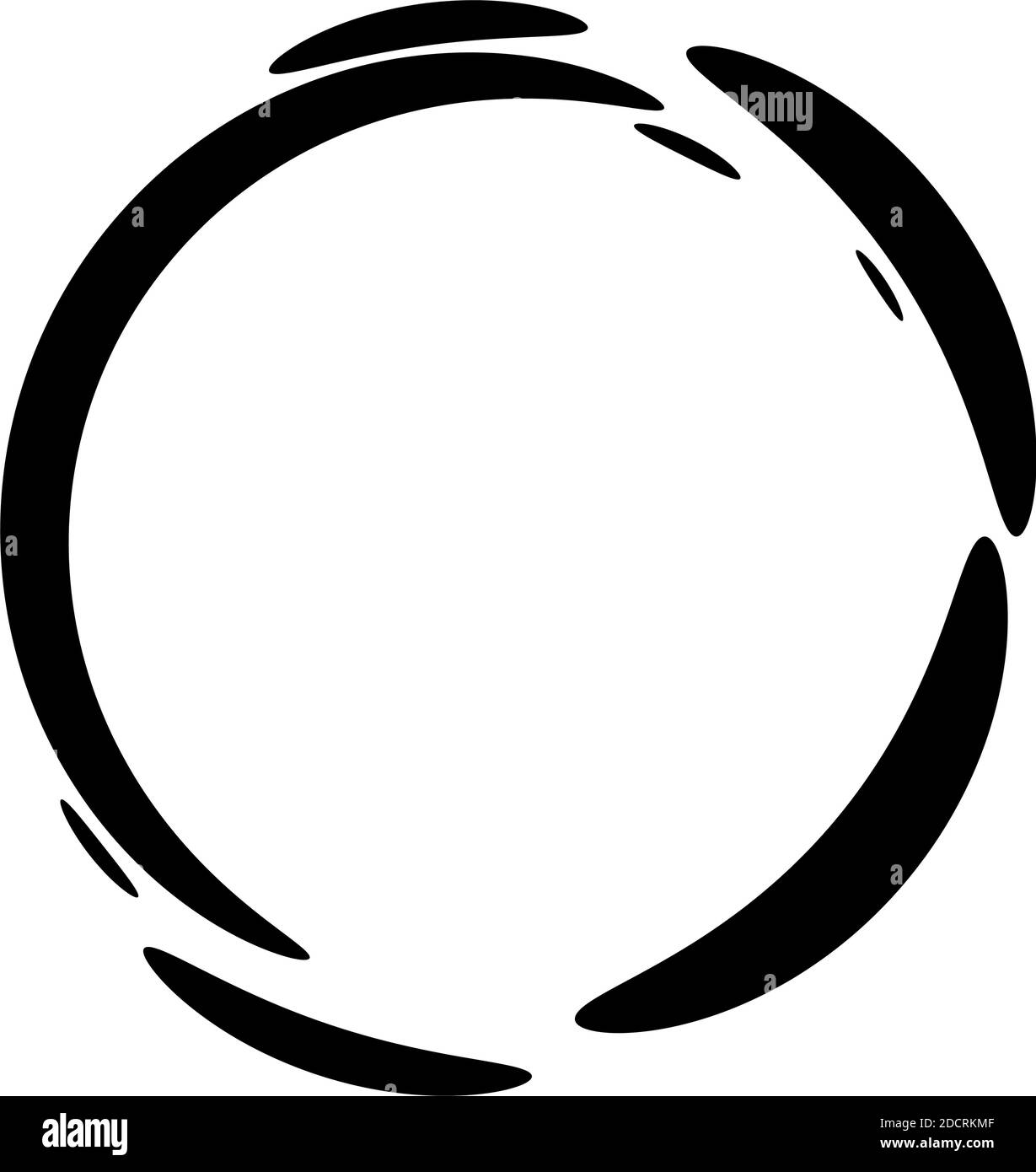 Smudged, smeared circular stain spot. Ink blot, blotch. Speckle, splat ...