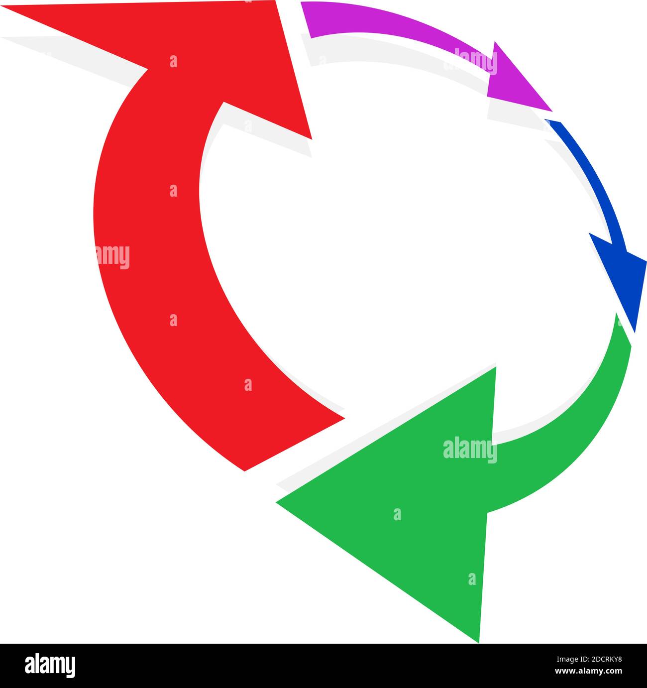 Circular, circle arrow CCW, CW series – Stock illustration, Clip art ...