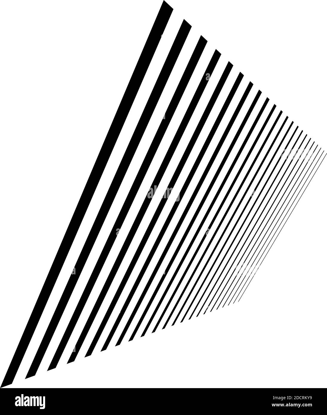 Parallel straight lines, stripes in perspective, 3d – Stock ...