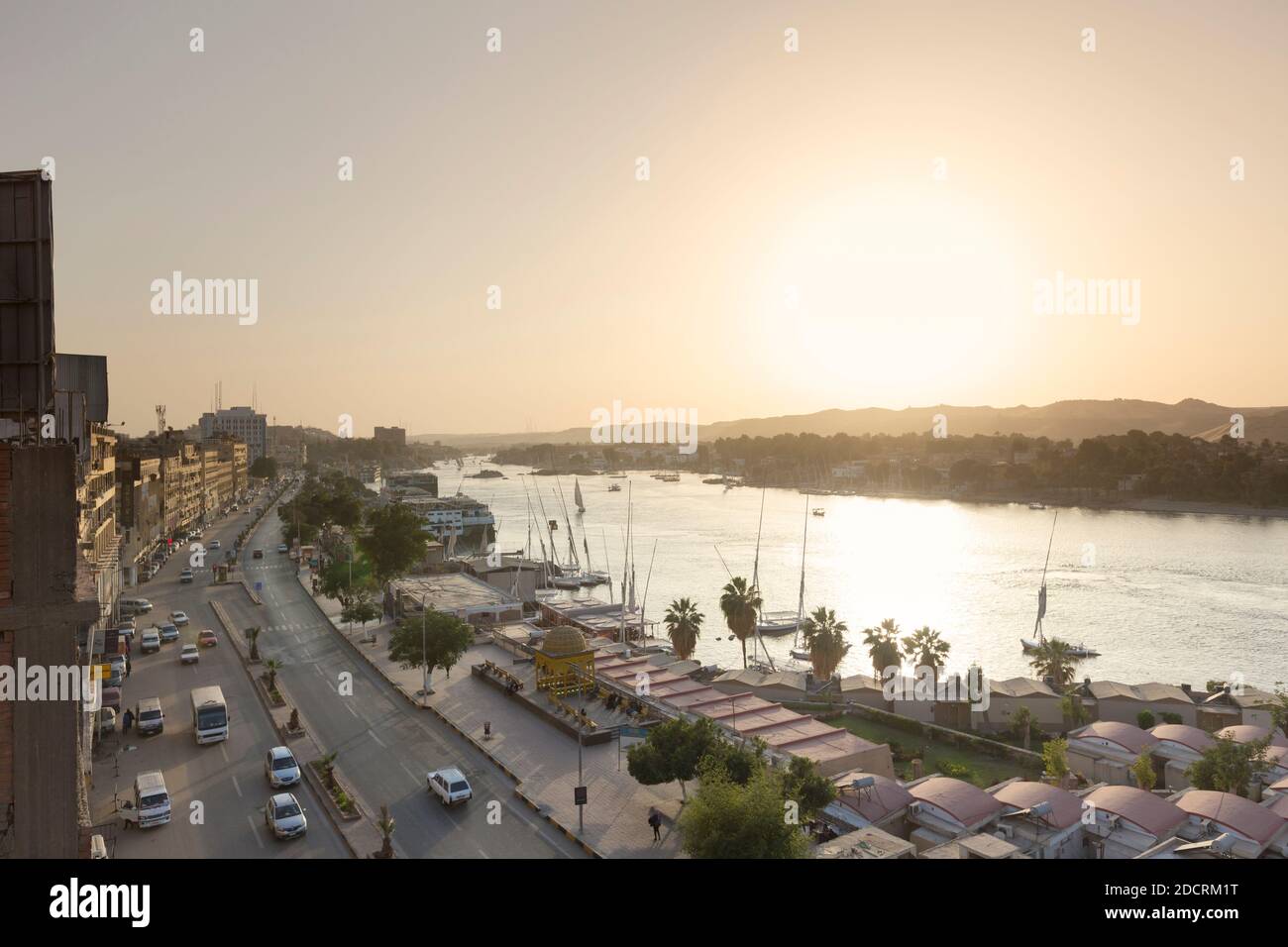 View over the river Nile, Aswan, Egypt Stock Photo - Alamy