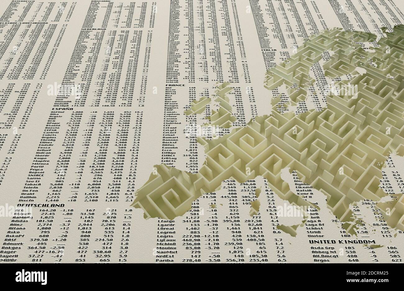 Europe Stock Market Maze Concept Stock Photo Alamy europe-stock-market-maze-concept-stock-photo-alamy