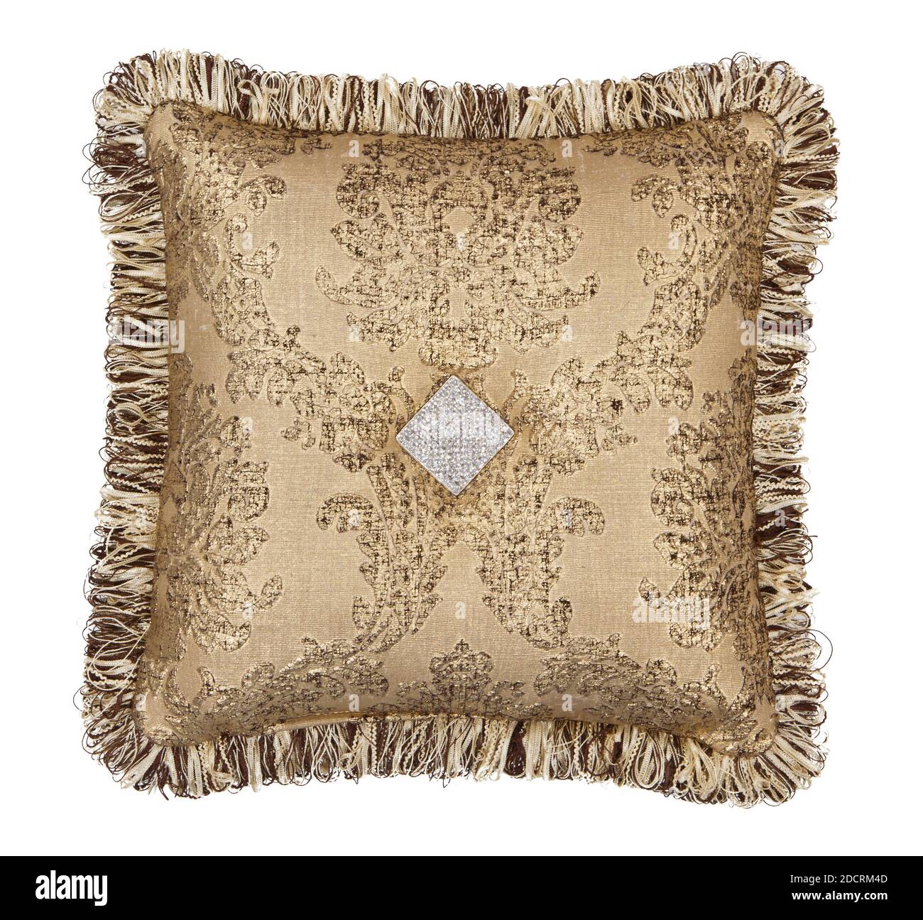 Classic cushion on white background Stock Photo - Alamy