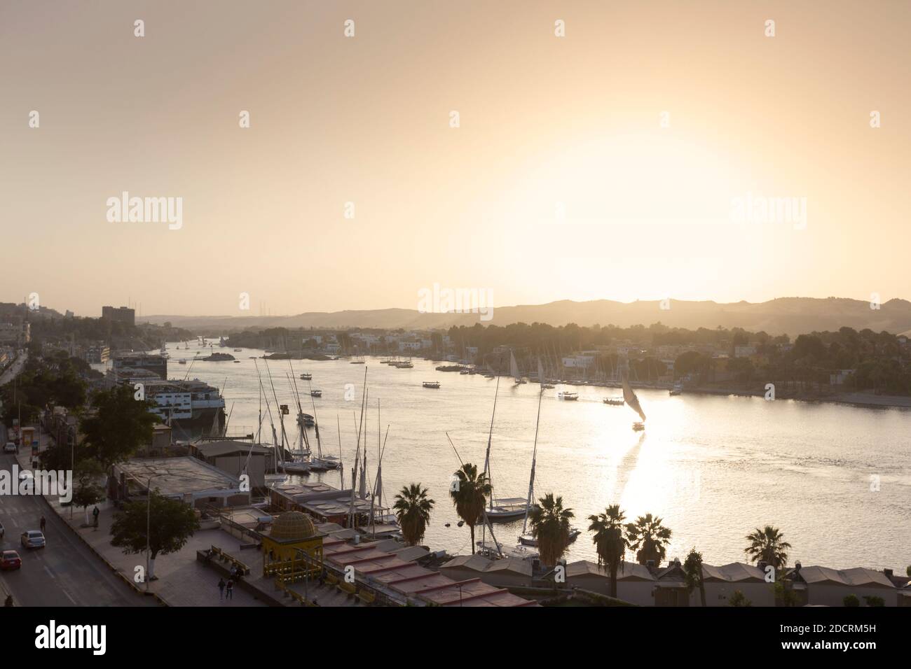 View over the river Nile, Aswan, Egypt Stock Photo - Alamy