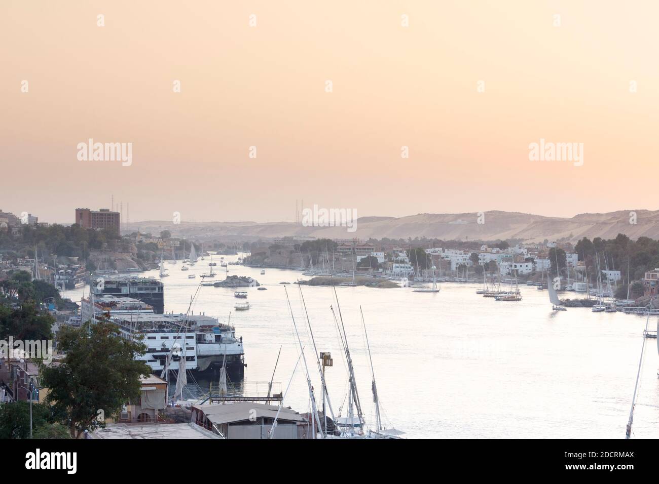 View over the river Nile, Aswan, Egypt Stock Photo - Alamy