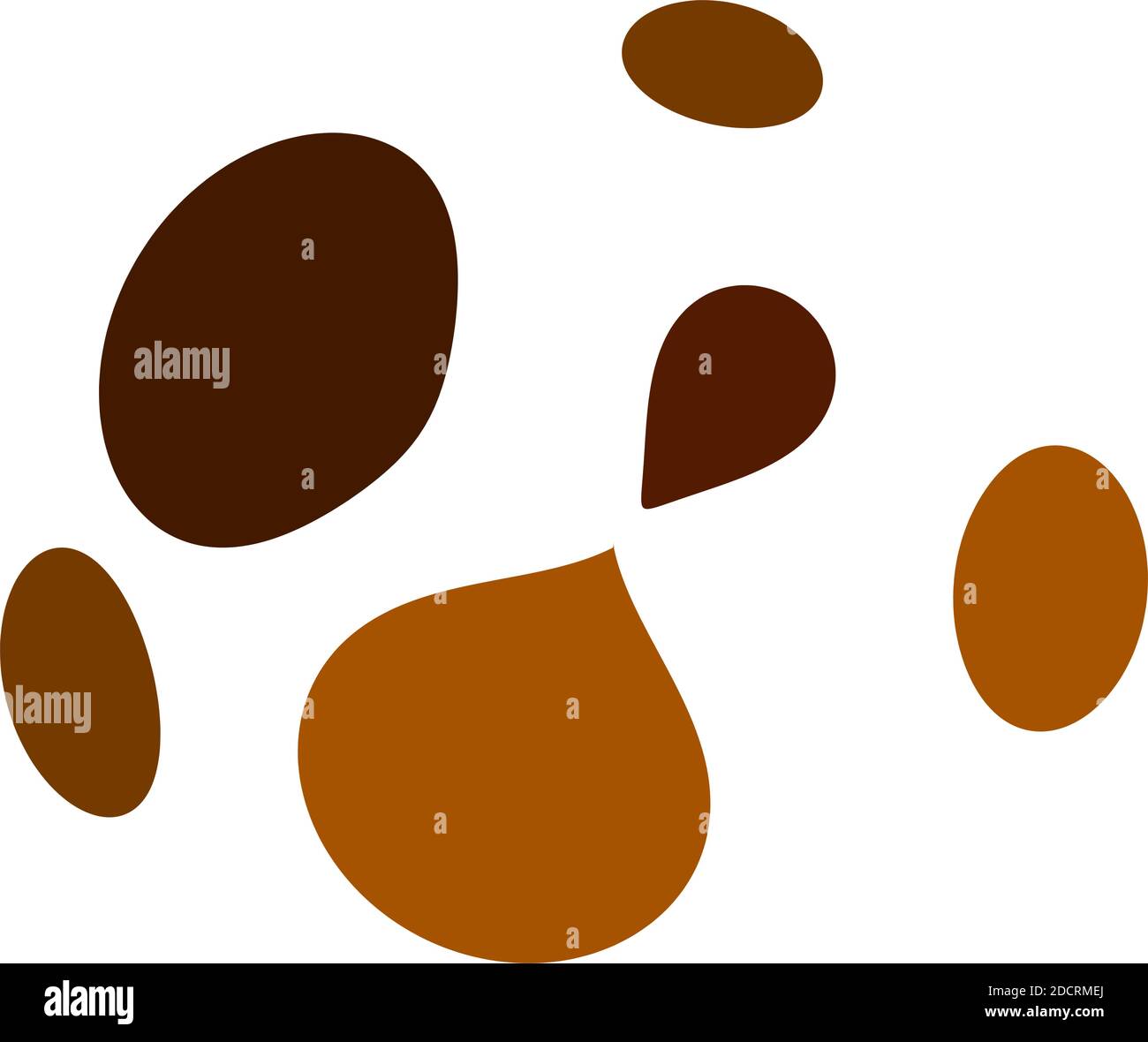 Smudged, smeared circular stain spot. Ink blot, blotch. Speckle, splat ...