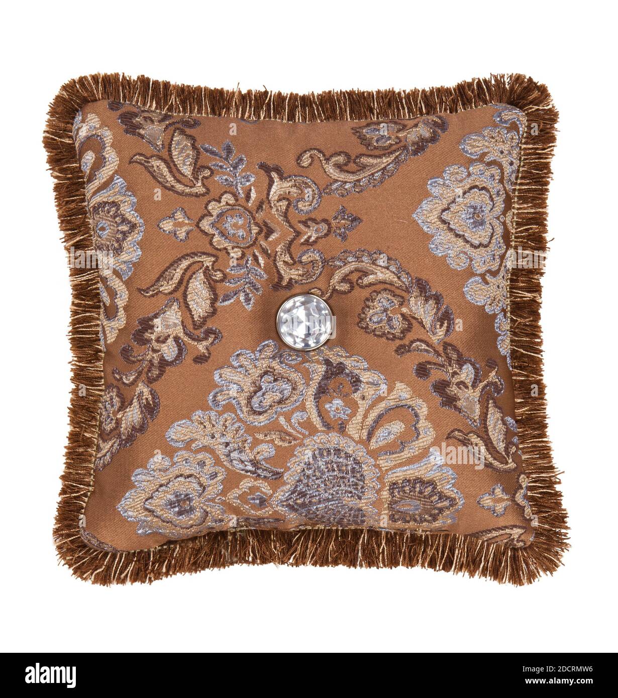 Classic cushion on white background Stock Photo - Alamy