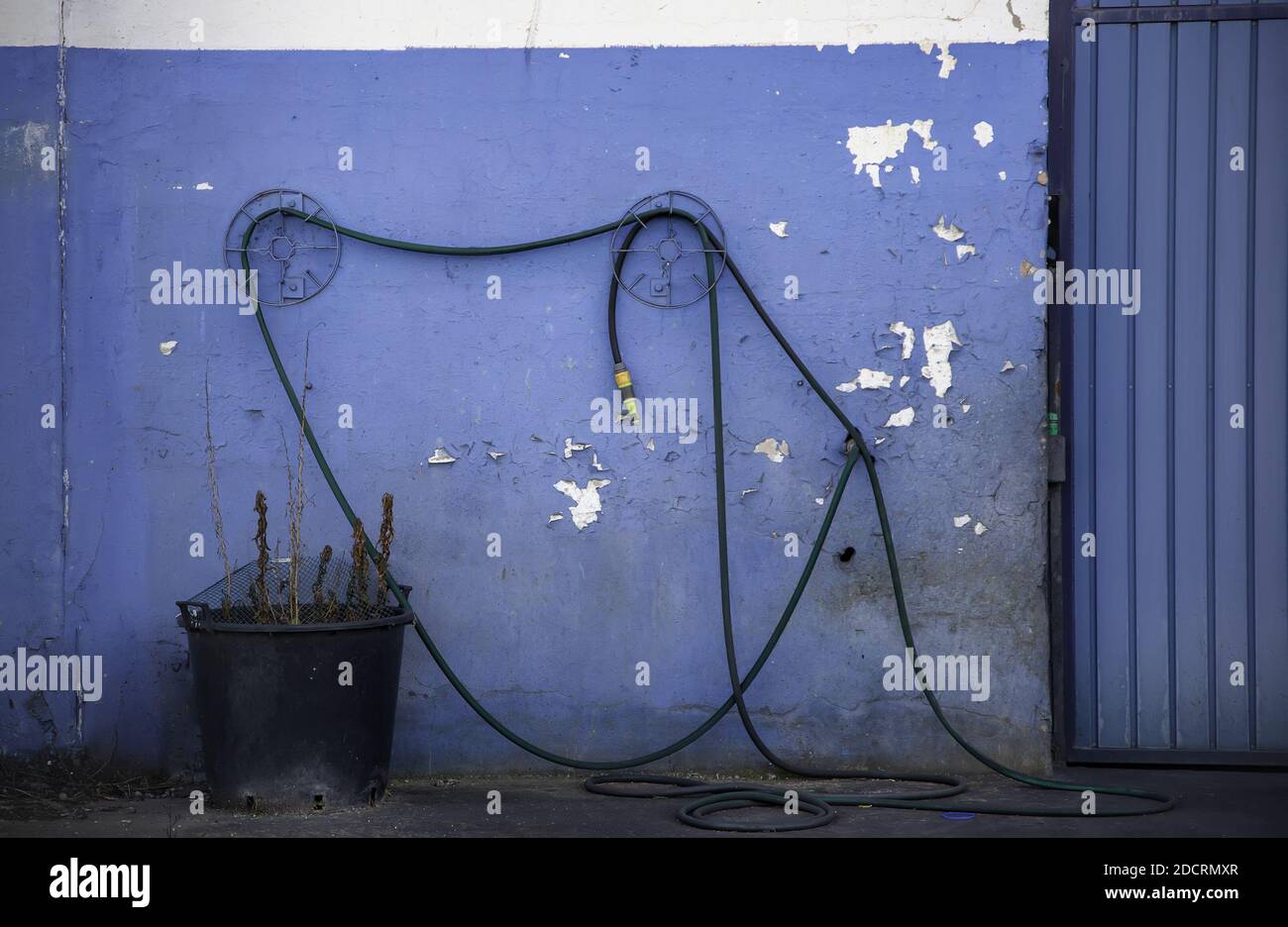 Industrial hose in factory, cleaning objects, in manufacturing Stock ...