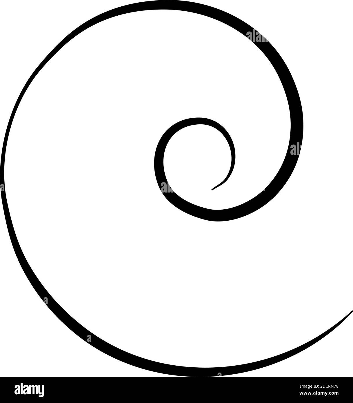 Curlicue, Loop shapes, elements vector illustration — Stock vector ...