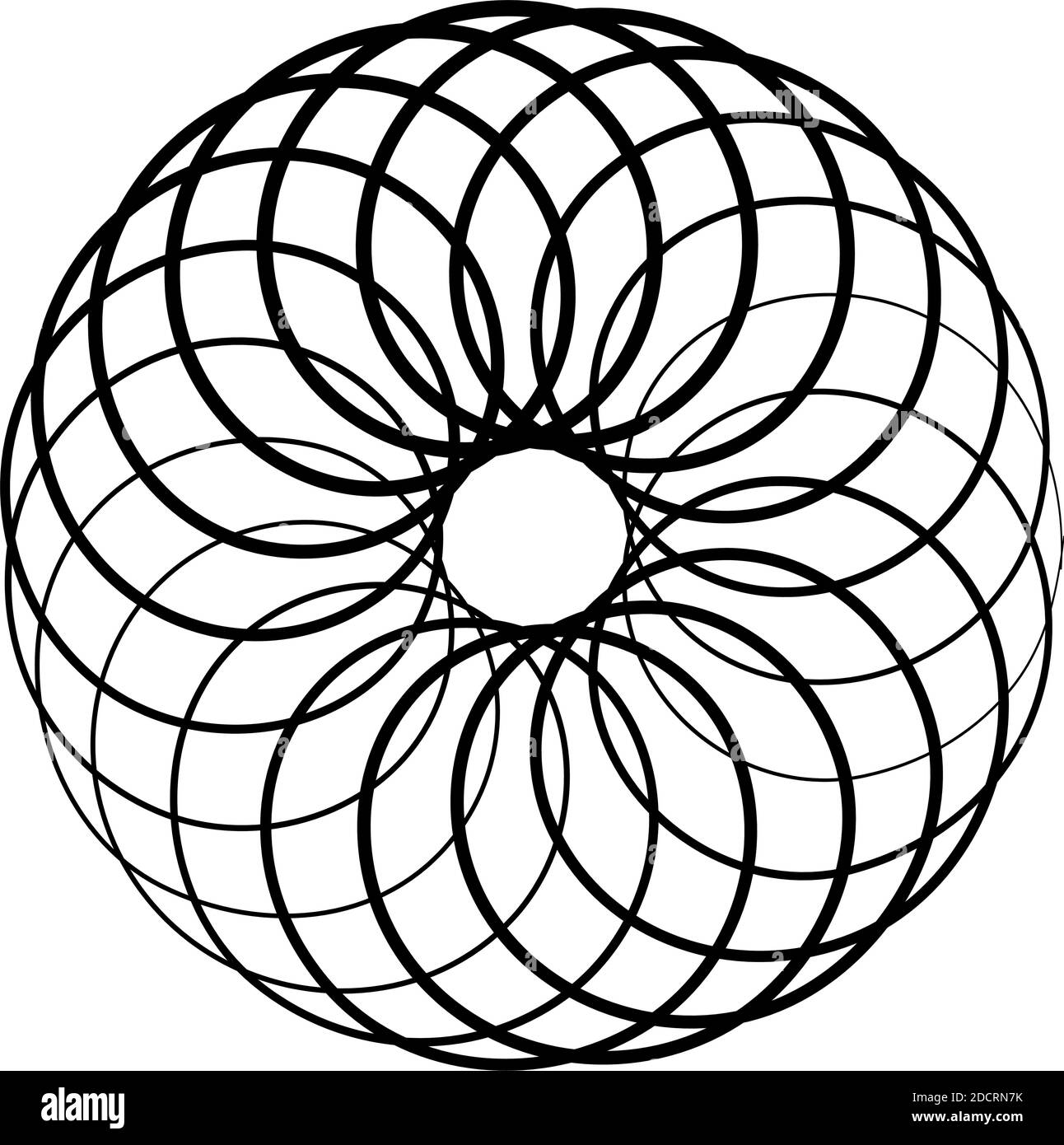 Curlicue, Loop shapes, elements vector illustration — Stock vector ...