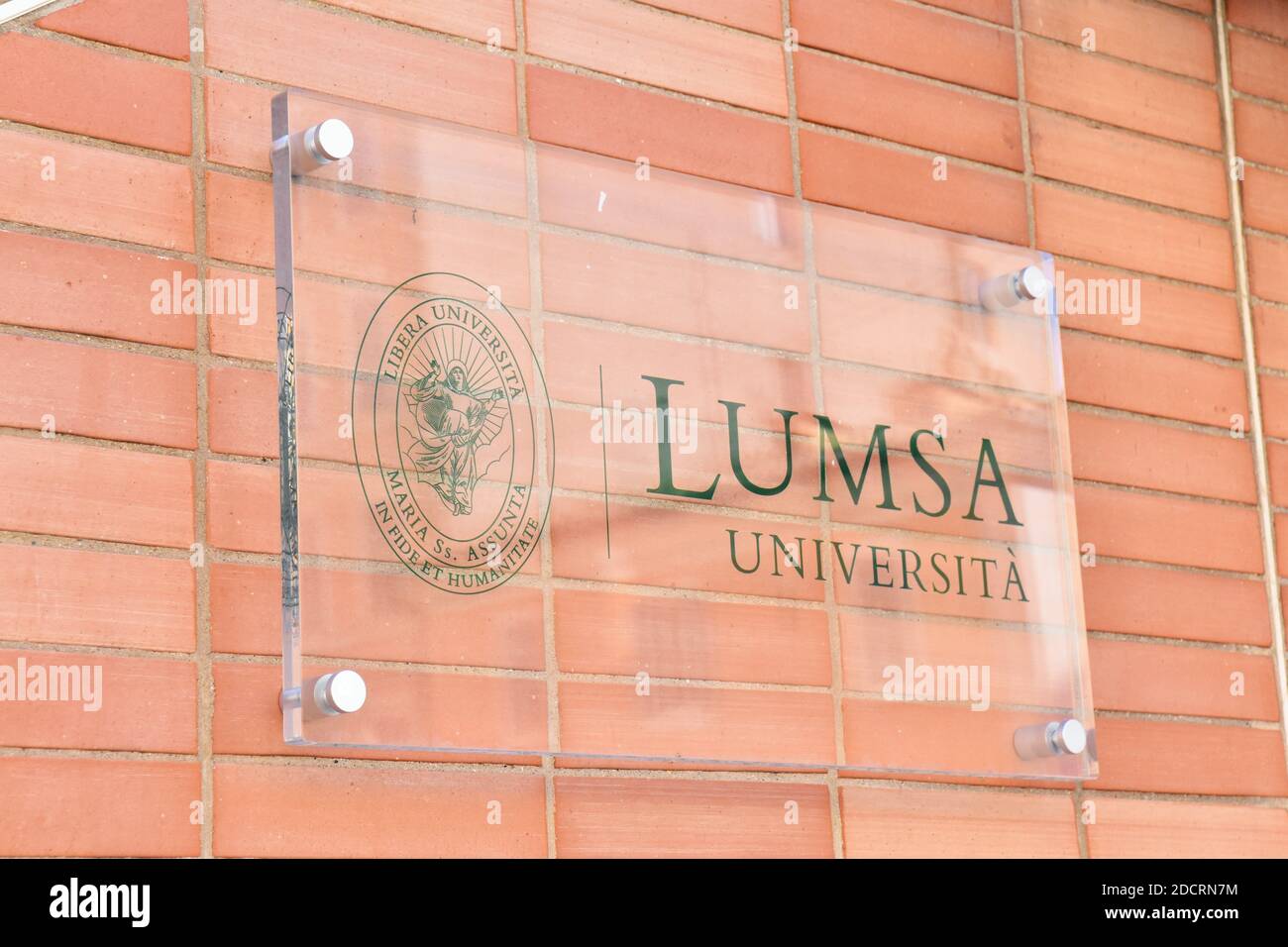 THE SIGN OF THE LUMSA UNIVERSITY Stock Photo - Alamy