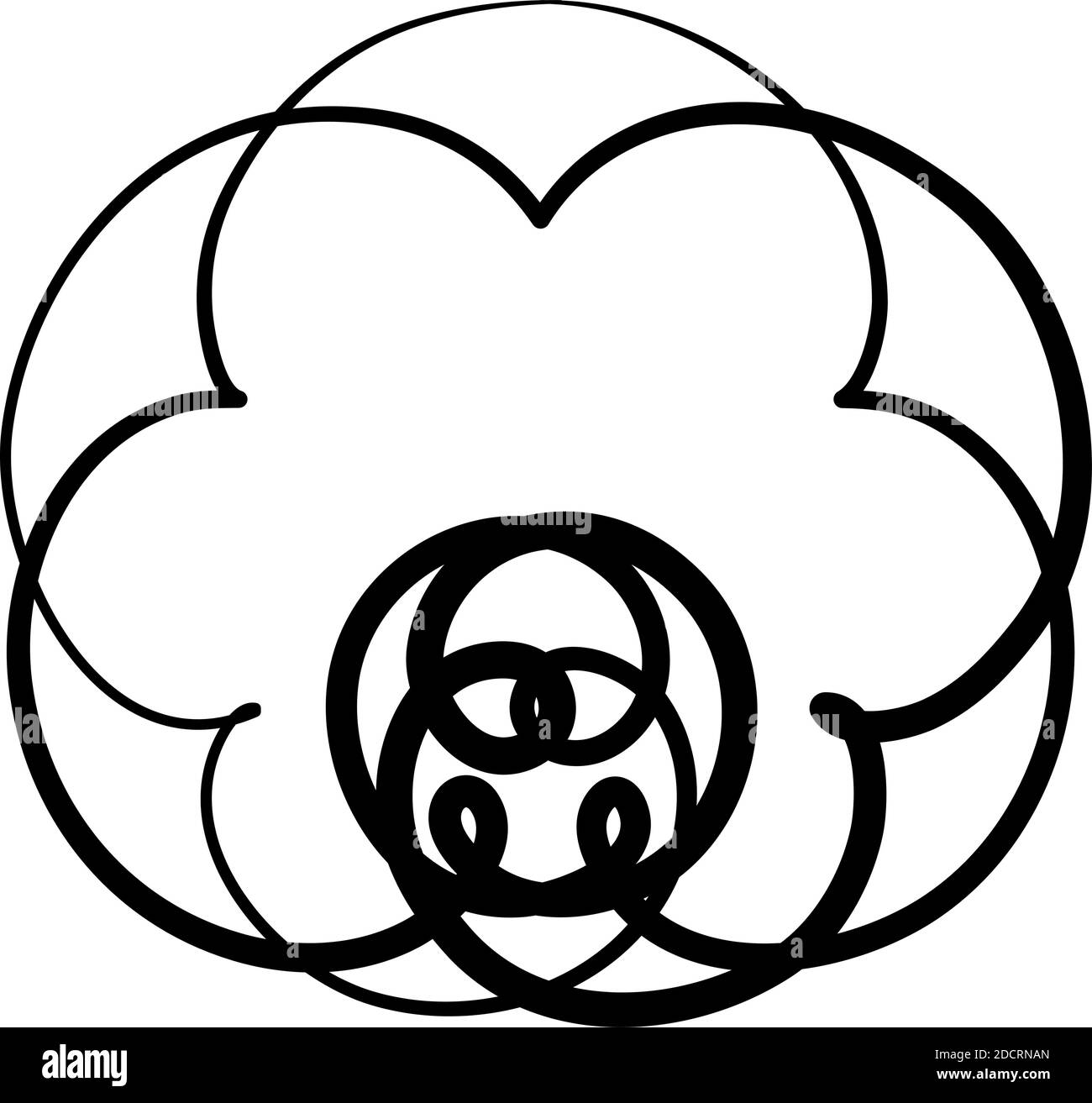 Curlicue, Loop shapes, elements vector illustration — Stock vector ...