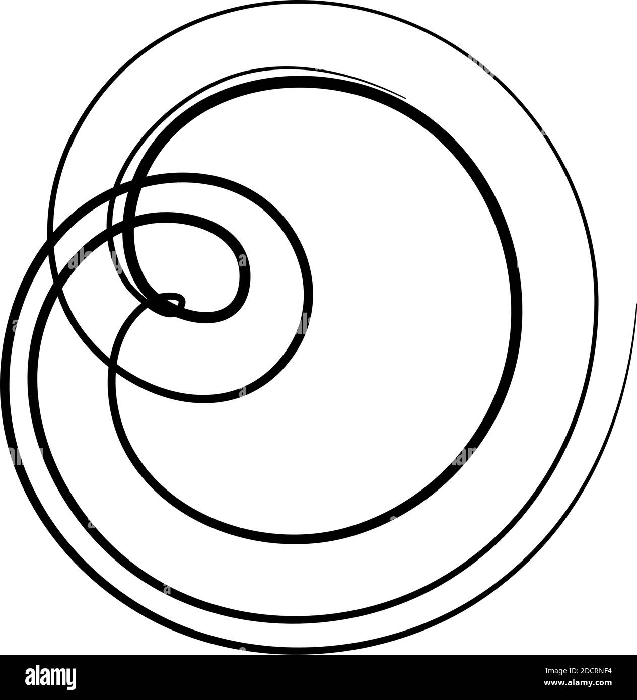 Curlicue, Loop shapes, elements vector illustration — Stock vector ...