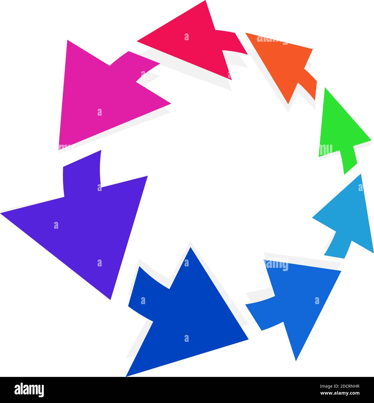 Circular, circle arrow CCW, CW series – Stock illustration, Clip art ...