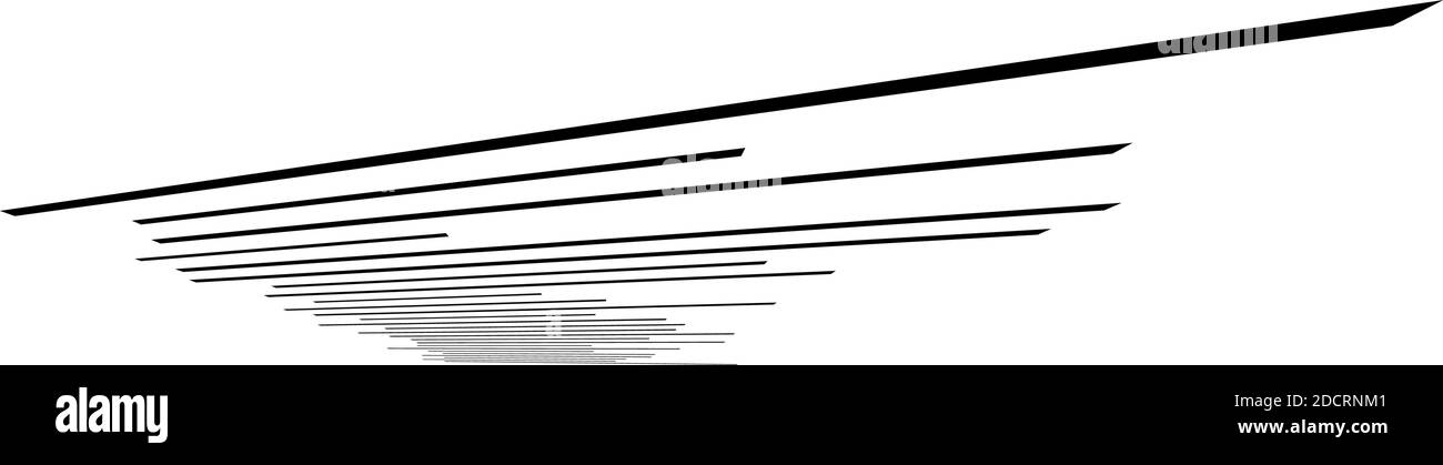 Parallel straight lines, stripes in perspective, 3d – Stock ...