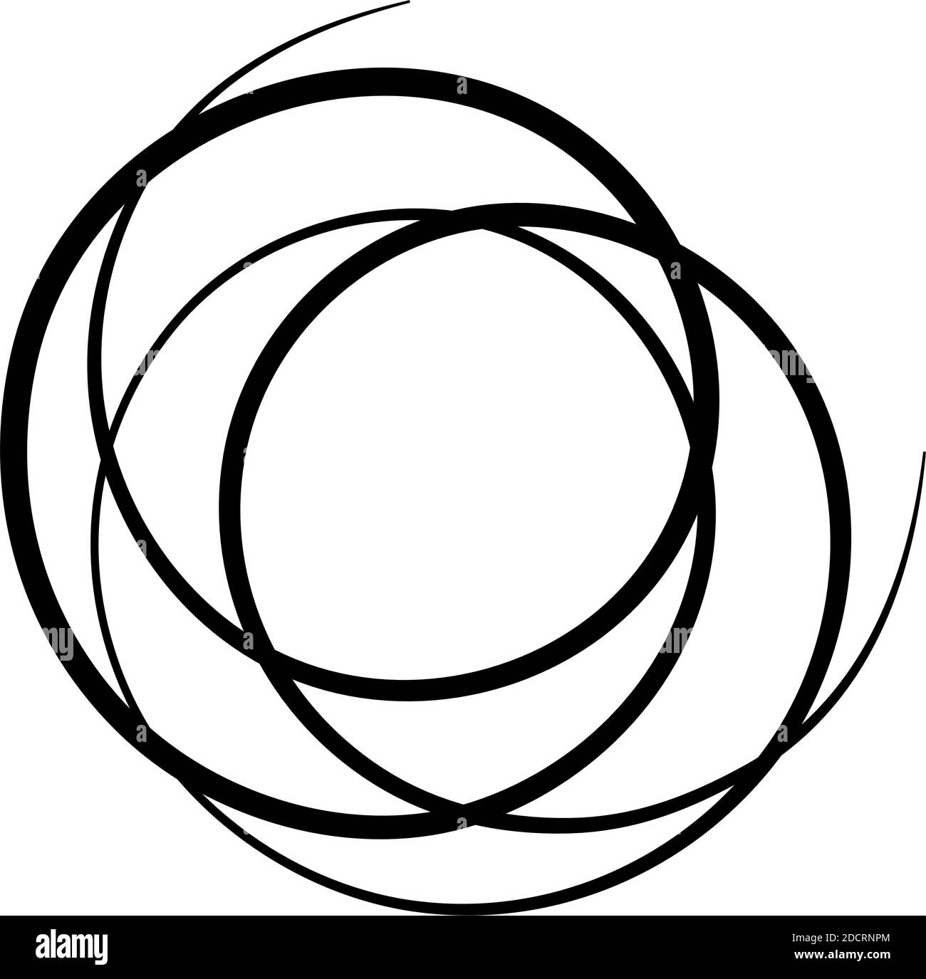 Curlicue, Loop shapes, elements vector illustration — Stock vector ...