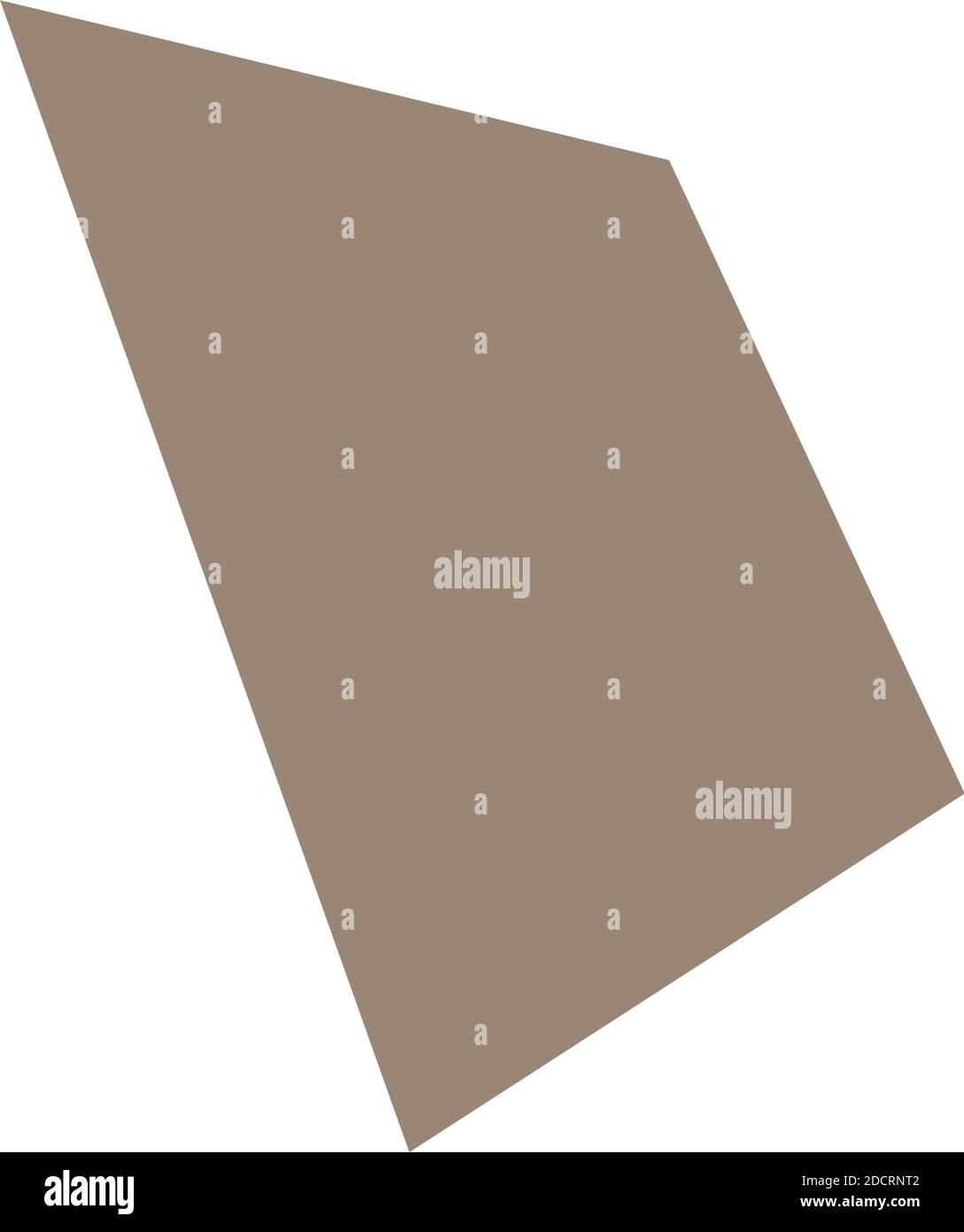 Basic square shape, Square plane in perspective. 3D flat angle trapeze ...