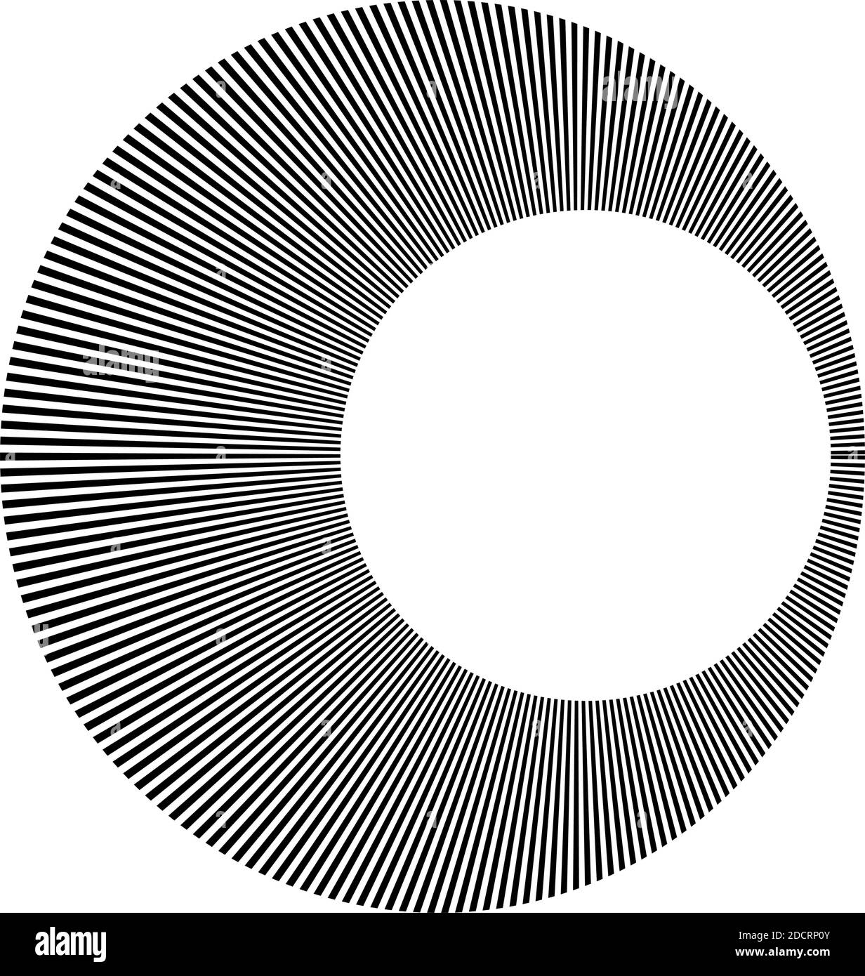 Circular radial lines volute, helix shape design element(s) – Stock ...