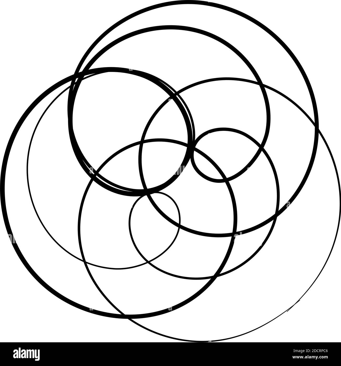 Curlicue, Loop shapes, elements vector illustration — Stock vector ...